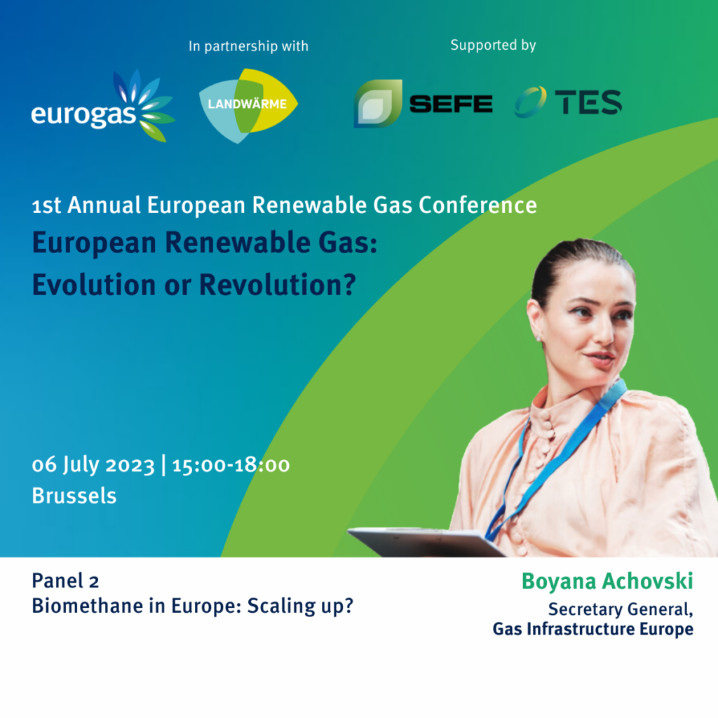 Eurogas Renewable Gas Conference 2023 - Gas Infrastructure EuropeGas Infrastructure Europe