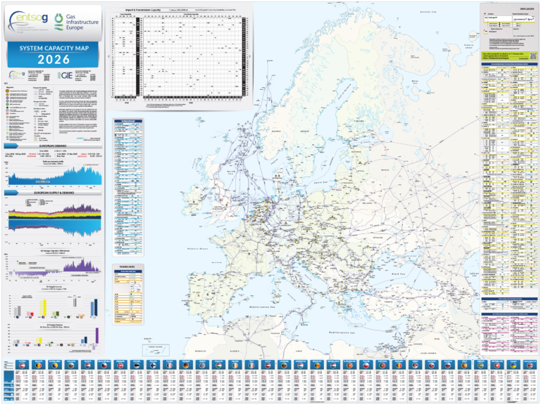 ENTSOG and GIE publish their joint System Capacity Map 2026 - Gas ...